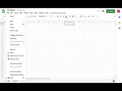How to Download a Google Spreadsheet - YouTube