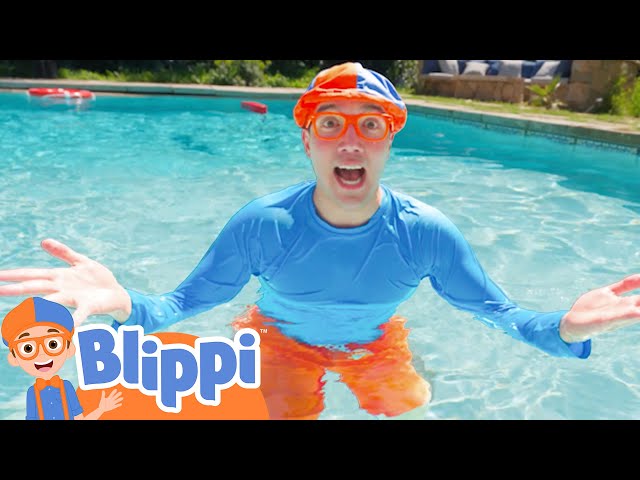 Blippi Takes Swimming Lessons | Blippi - Learn Colors and Science ...