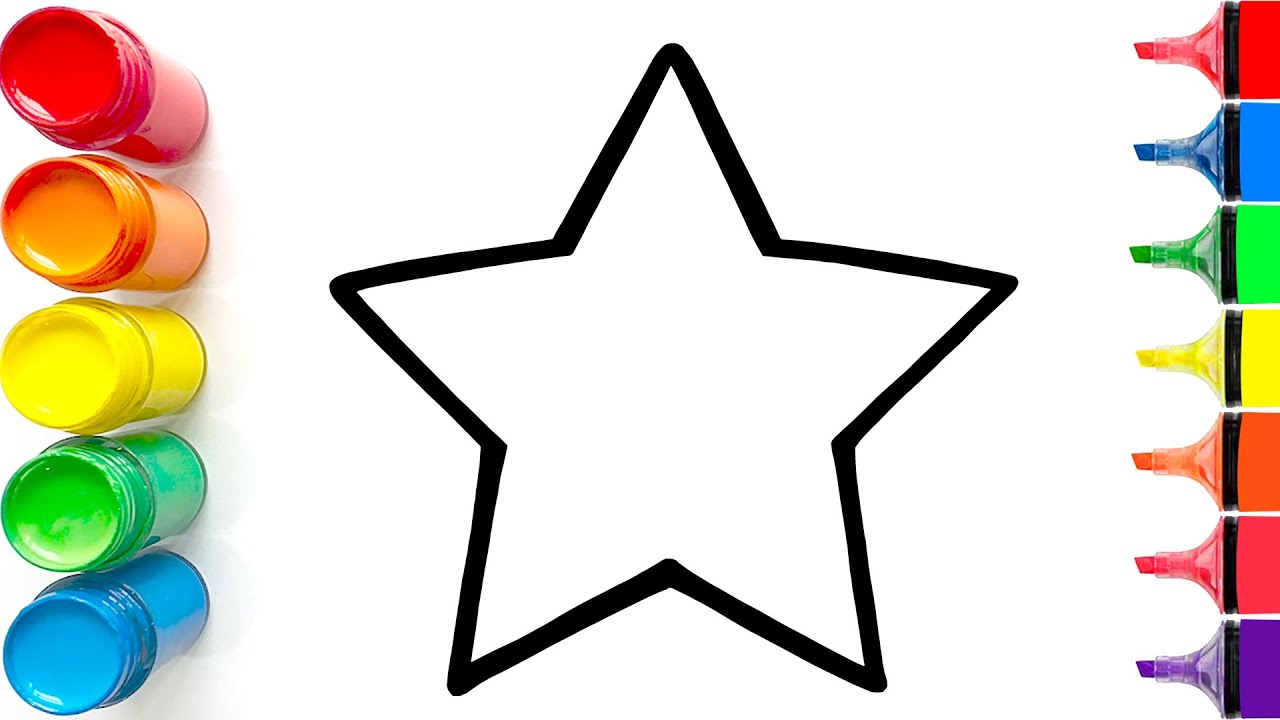 How to Draw a Rainbow Star | Easy Step by Step Tutorial ⭐🌈 - YouTube