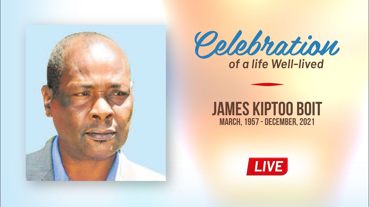 Celebrating the life of James Kiptoo Boit (1957 - 2021) - YouTube