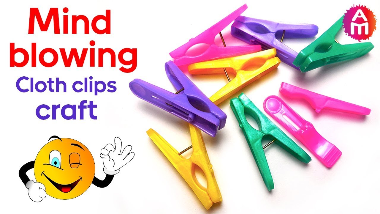 How to reuse waste Cloth Clips | Best out of waste craft idea | DIY ...