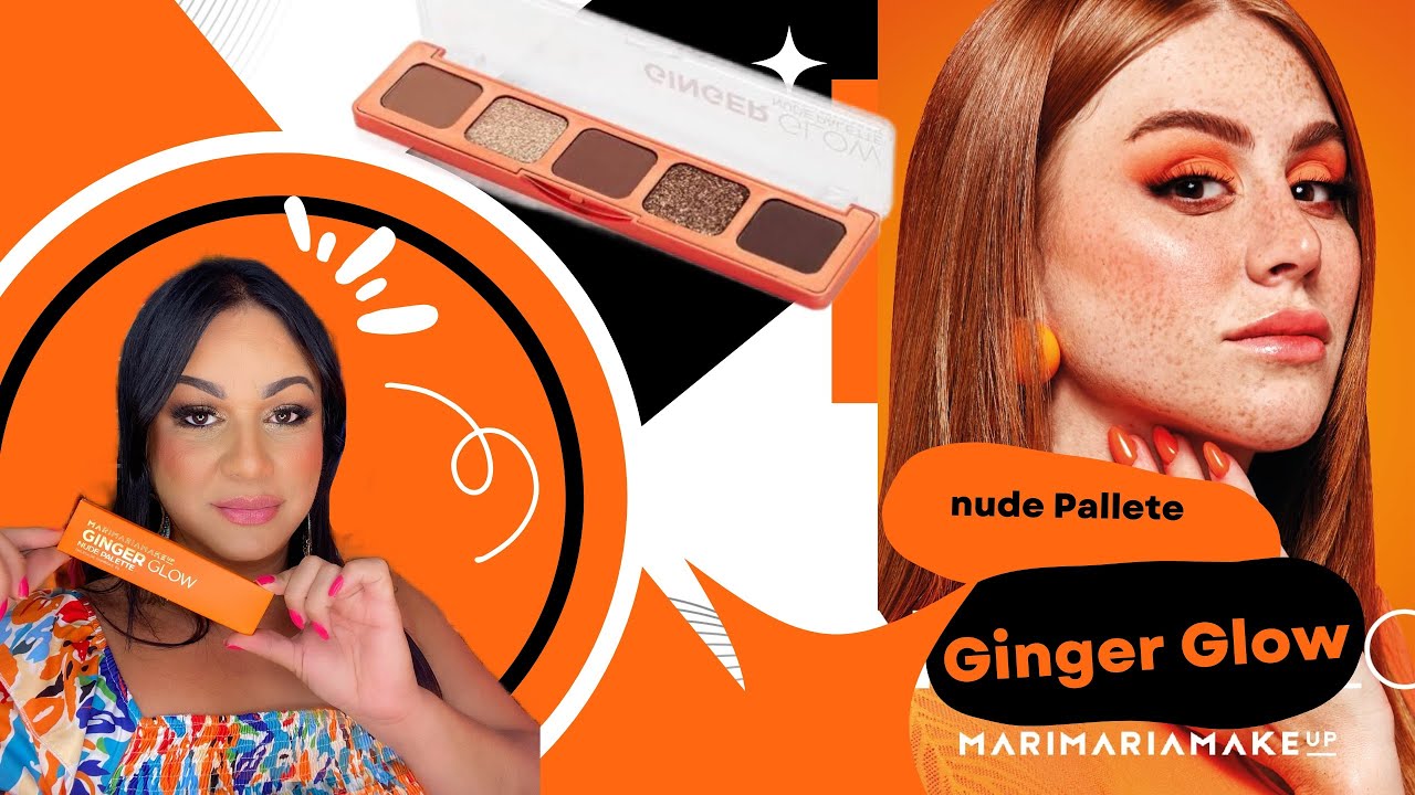 Testando a paleta Ginger Glow Nude Pallete / Mari maria makeup - YouTube