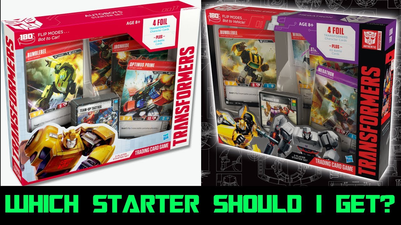 Transformers Trading Card Game - Autobot Starter vs Bumblebee/Megatron ...