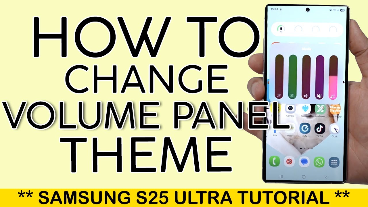 How to Change Volume Panel Colour on Samsung S25 Ultra 2025 - YouTube