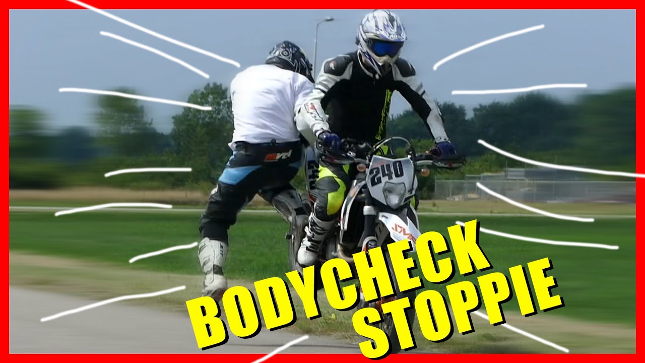 Bodycheck Stoppie! [Stoppie Fail/Crash] - YouTube