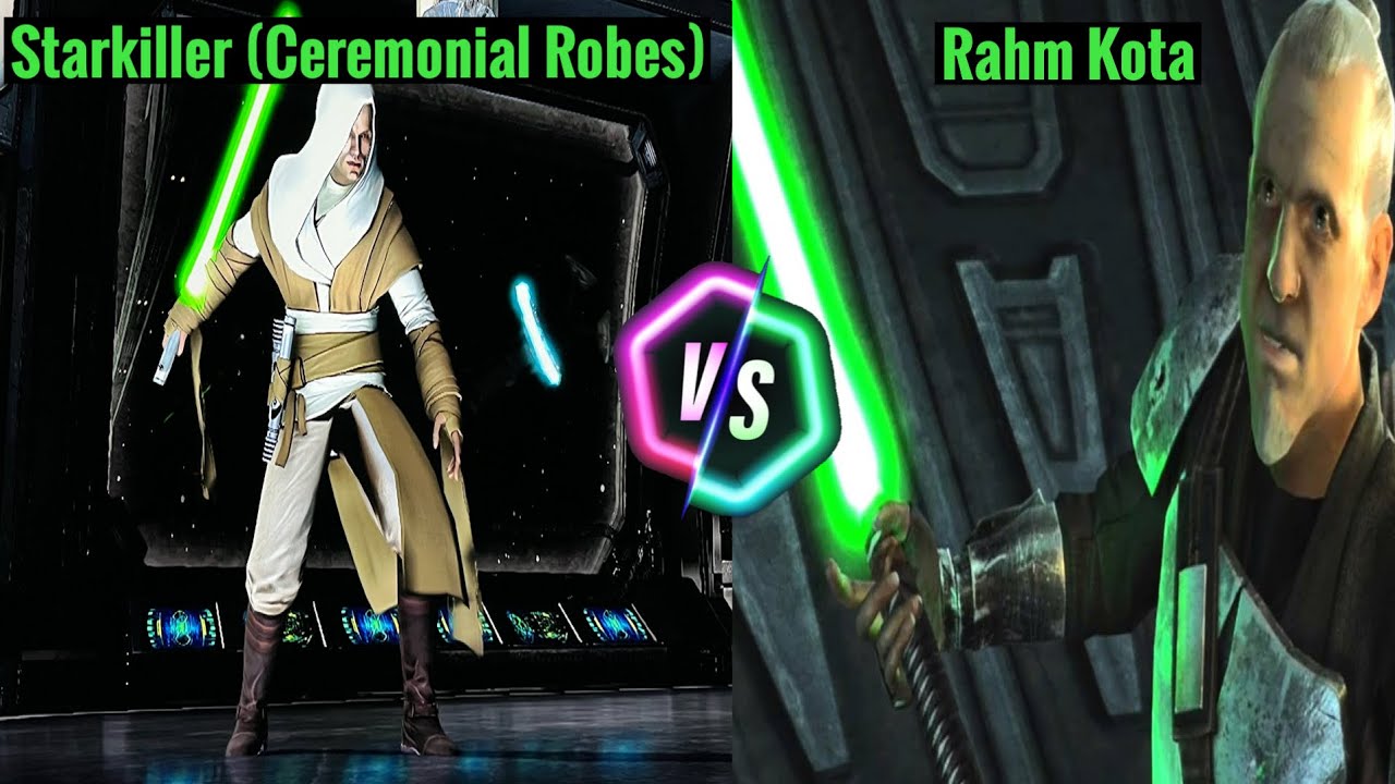 Star Wars: The Force Unleashed - Starkiller (Ceremonial Robes) Vs Rahm ...