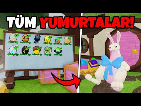 TÜM YUMURTALARI TOPLADIM!! GİZLİ ÖZEL EŞYA ALDIM!! - Roblox Ormanda 99 Gece