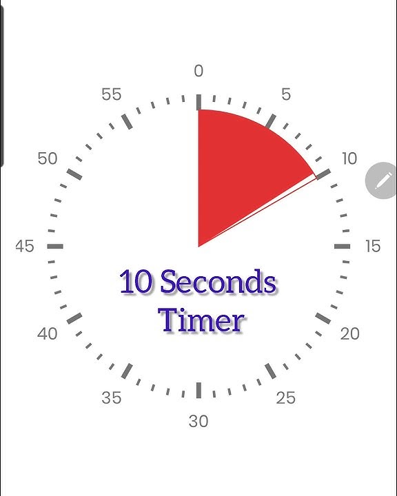 10 Seconds Countdown Timer with clock ticking sound and Finish Bell - YouTube
