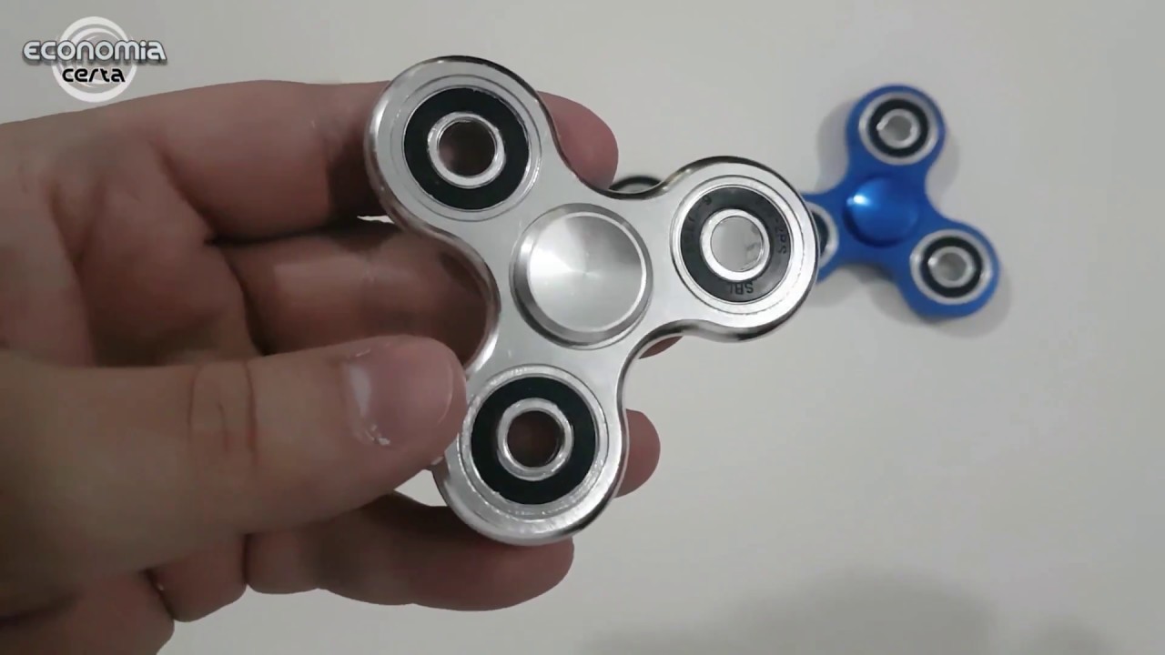 Hand Spinner Cromado Várias Cores - YouTube