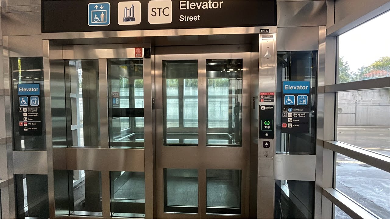Refliming Elevators at Toronto TTC Scarborough Centre Station 10/30 ...