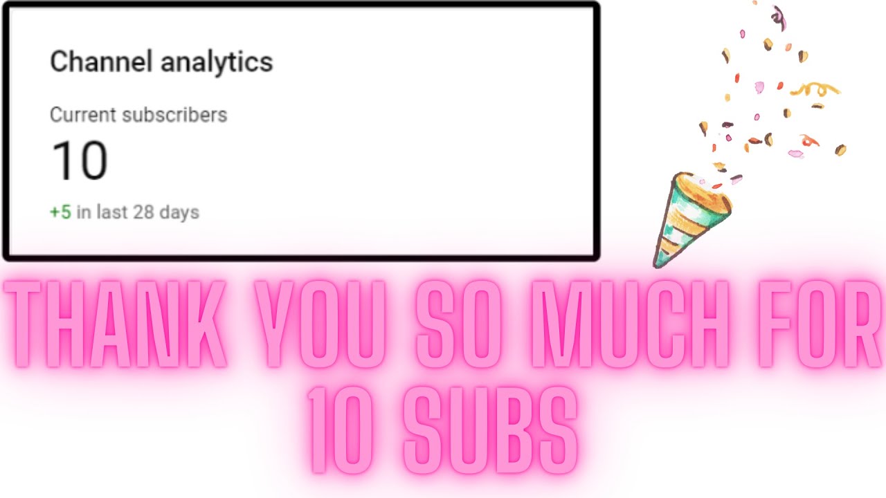 Thanks for 10 subscribers!!! ️ ️ ️ - YouTube