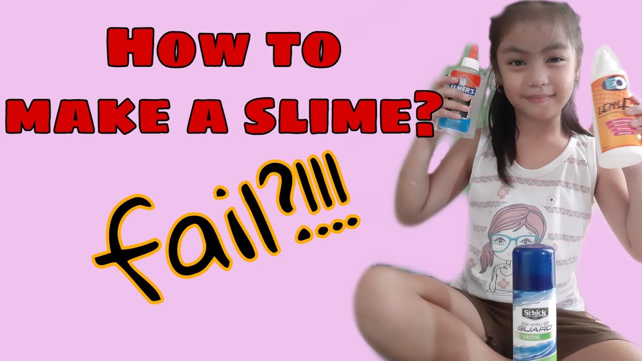 slime #4 | Making a clear slime... Fail?!.. (pati filming failed) - YouTube