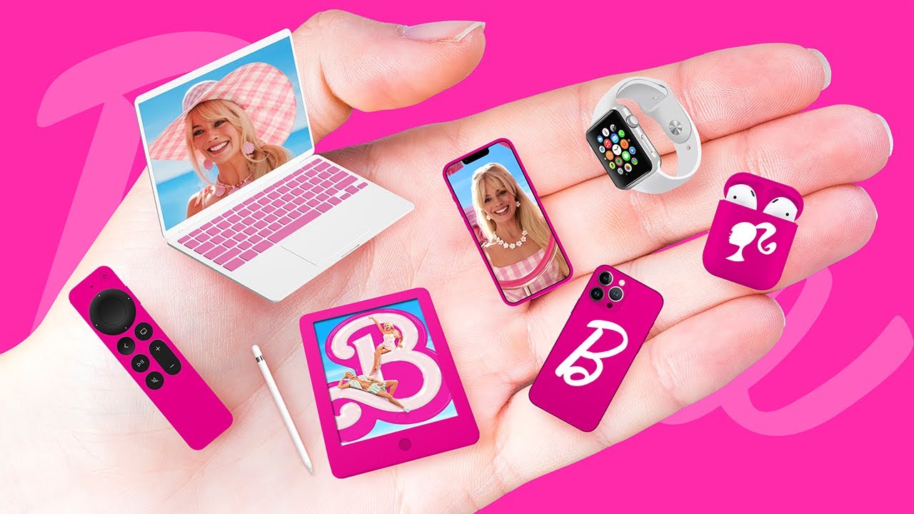 Miniature Gadgets for Barbie / 30 Ideas for Dolls - YouTube
