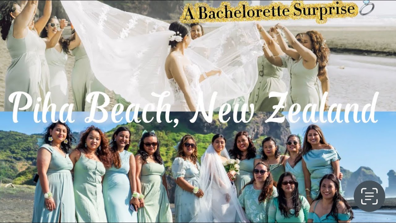 A Bachelorette Surprise by the Sea | Piha Beach, New Zealand - YouTube