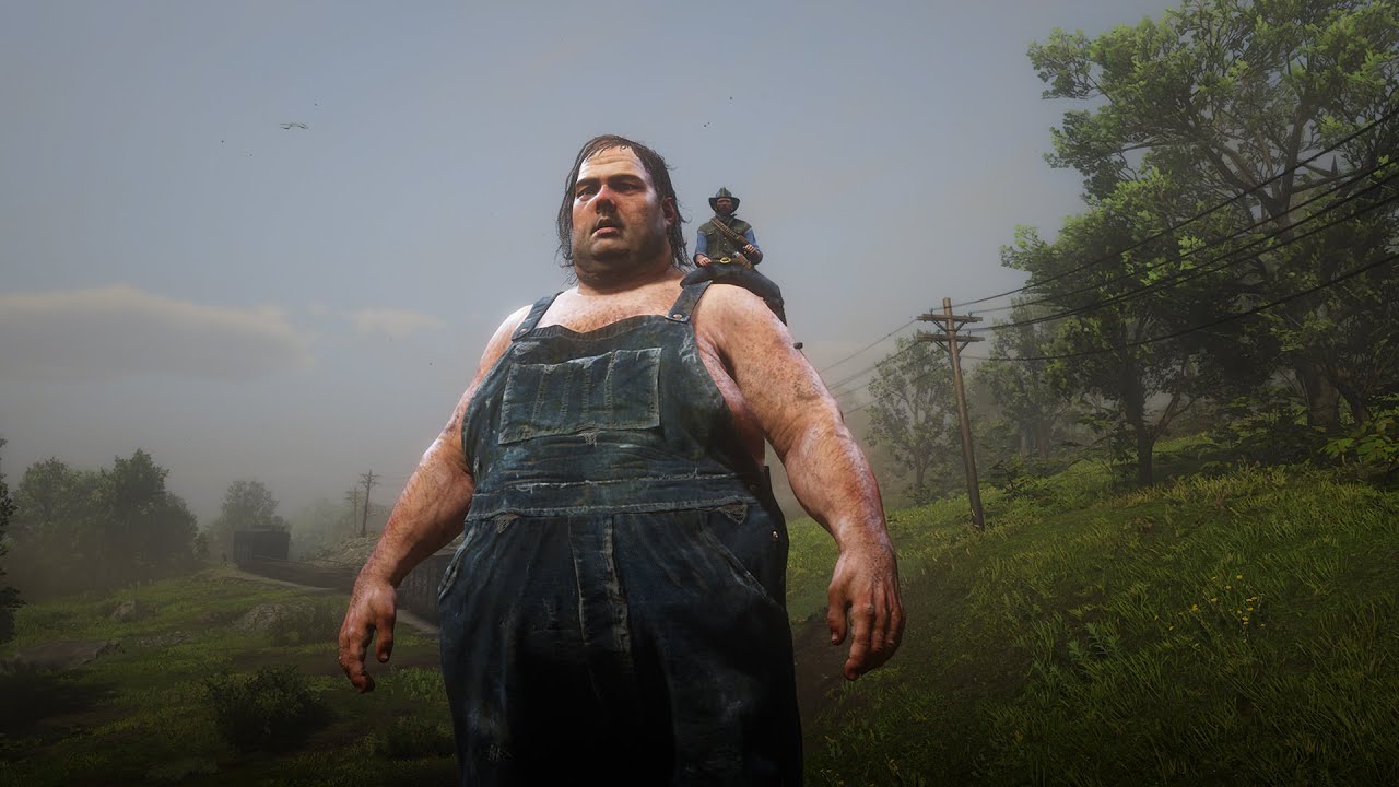 RDR2 Attack on Titan Mod Riding a Giant Pig Farmer in Red Dead ...