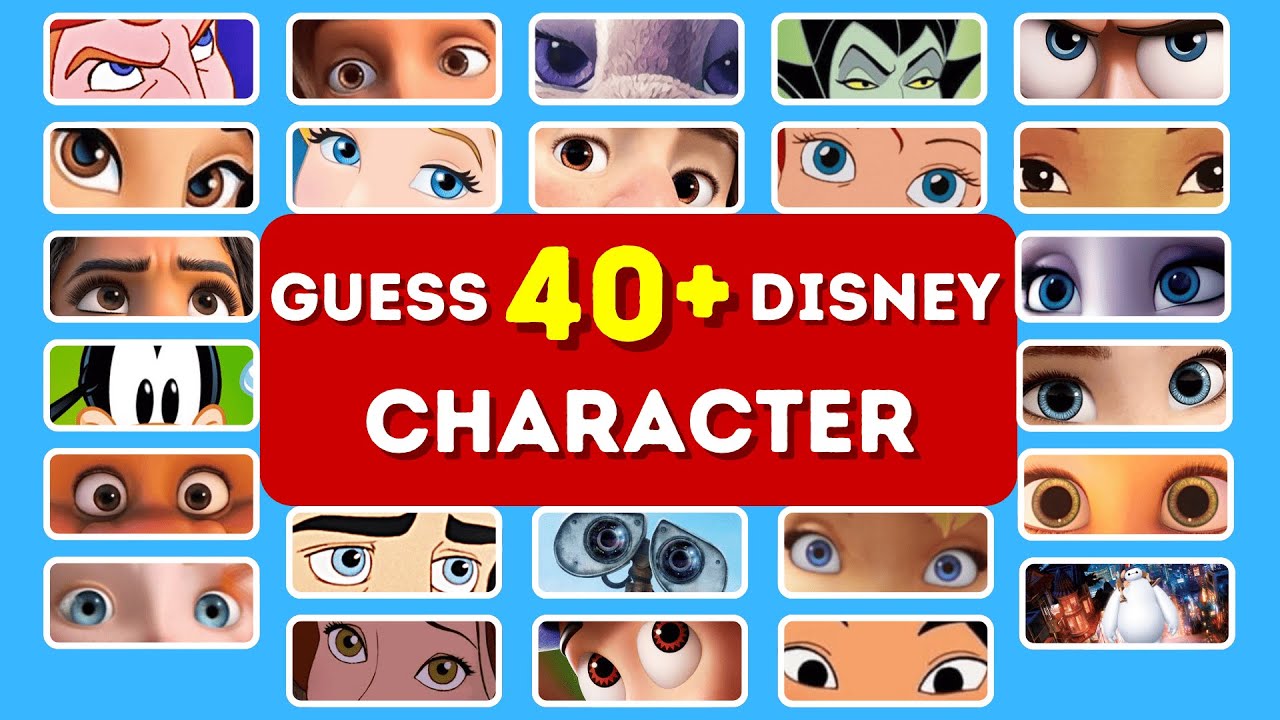 Guess the Disney Character by the Eyes👀| Fun Disney Quiz - YouTube