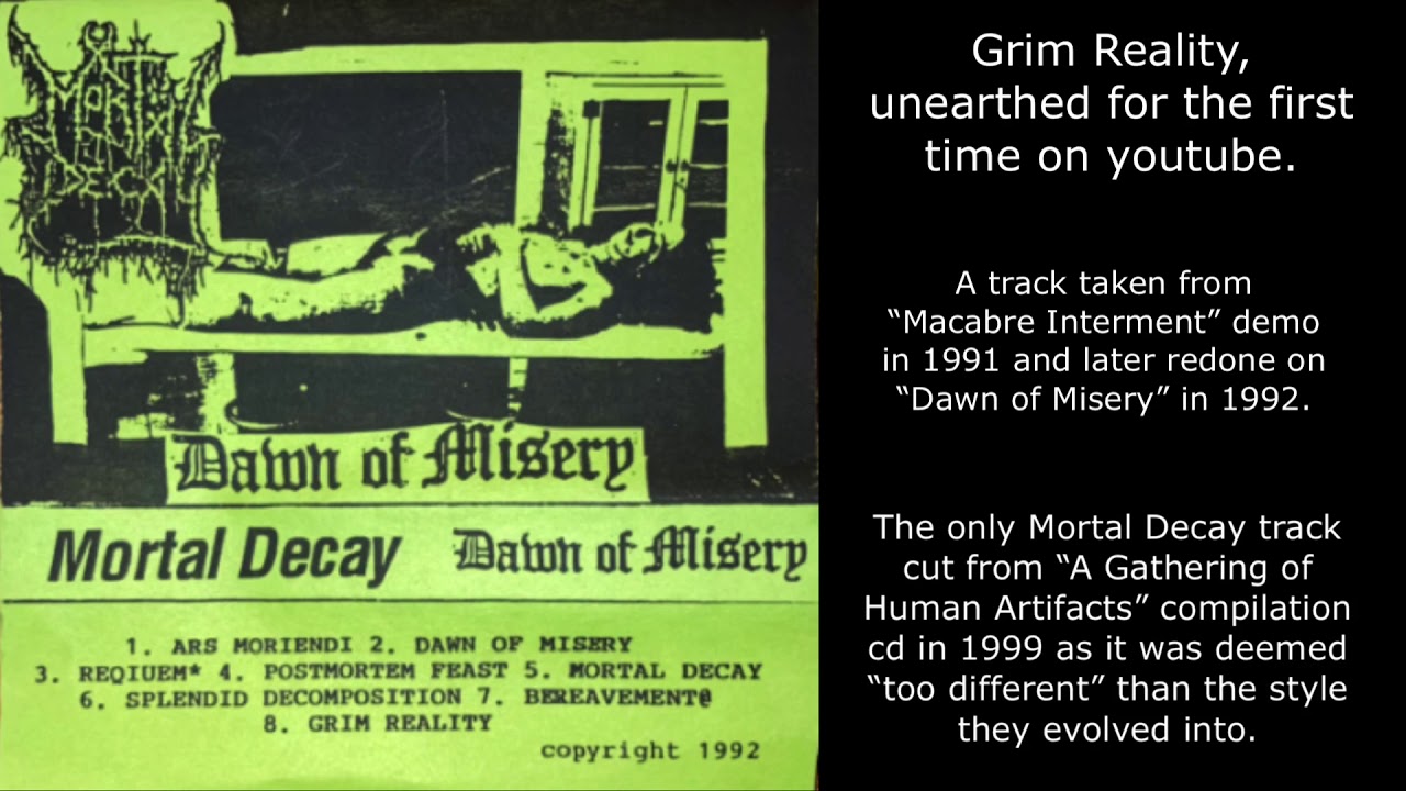Mortal Decay - Grim Reality (1992) - YouTube