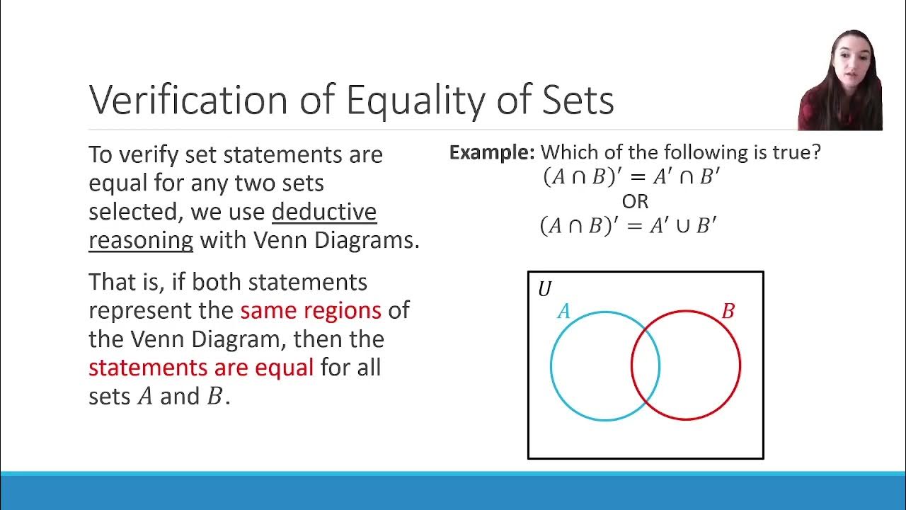 NS Chapter 2.4: Venn Diagrams with Three Sets and Verification of Equality of Sets - YouTube