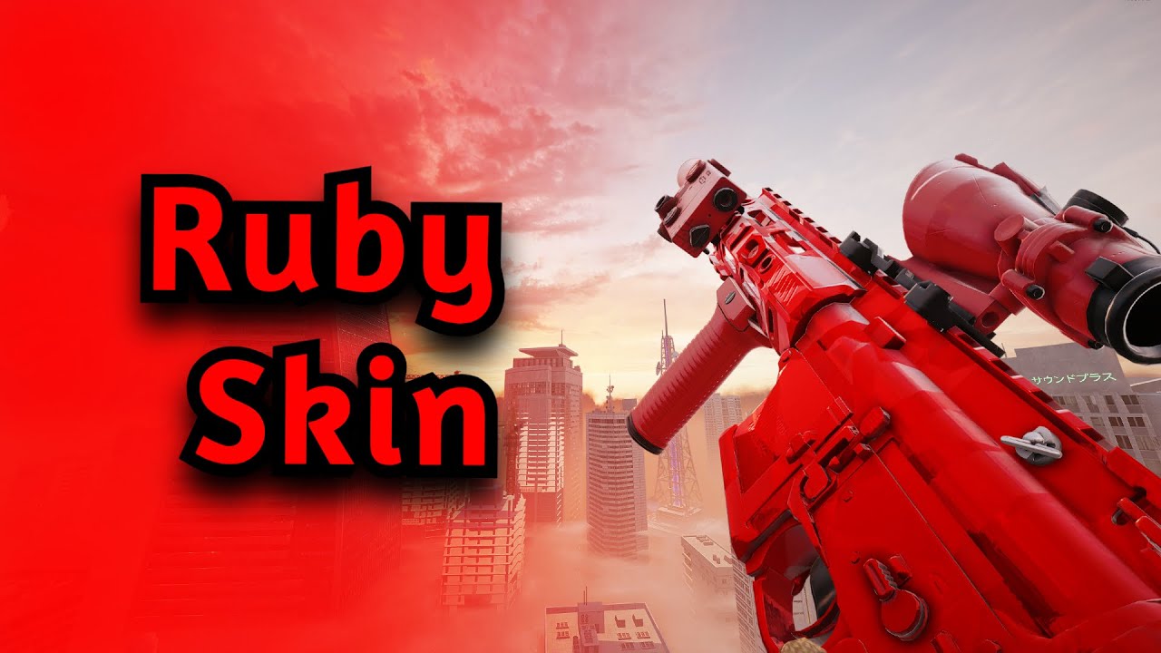 Rainbow Six Siege Ruby Weapon Skin Preview 2024 - YouTube
