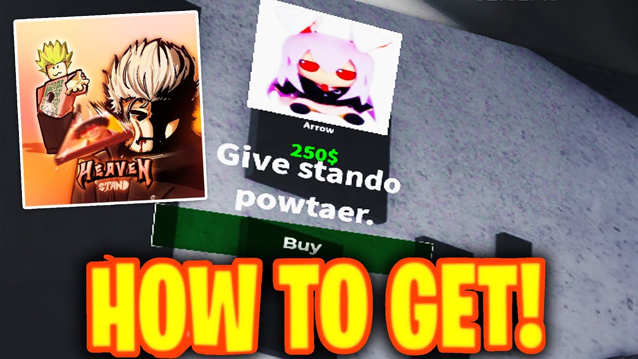 HOW TO GET ARROW SHOWCASE FOR GOLD EXPERIENCE In HEAVEN STAND! Roblox ...