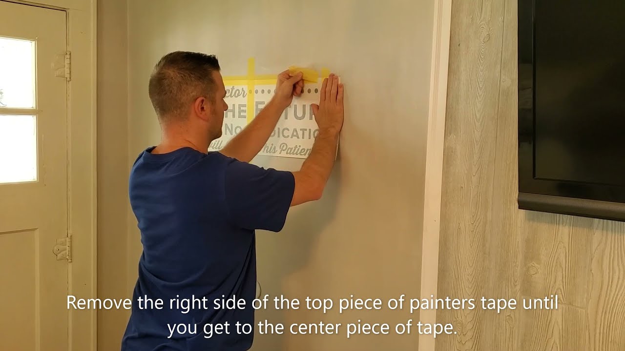 How to install a multiple piece wall decal. The best way to install a ...