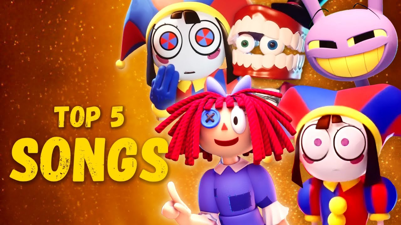 TOP 5 THE AMAZING DIGITAL CIRCUS SONGS | RAGATHA, JAX, CAINE, POMNI ...