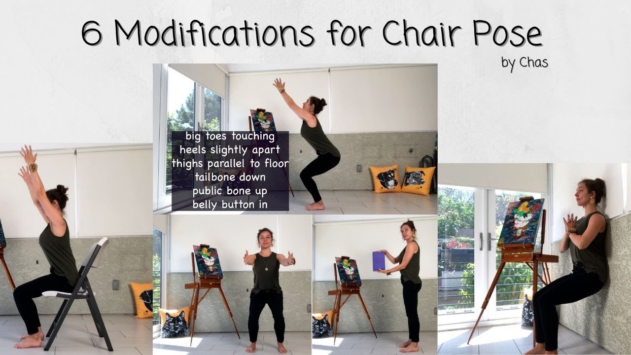 6 Ways to Modify Chair Pose (Utkatasana) - YouTube