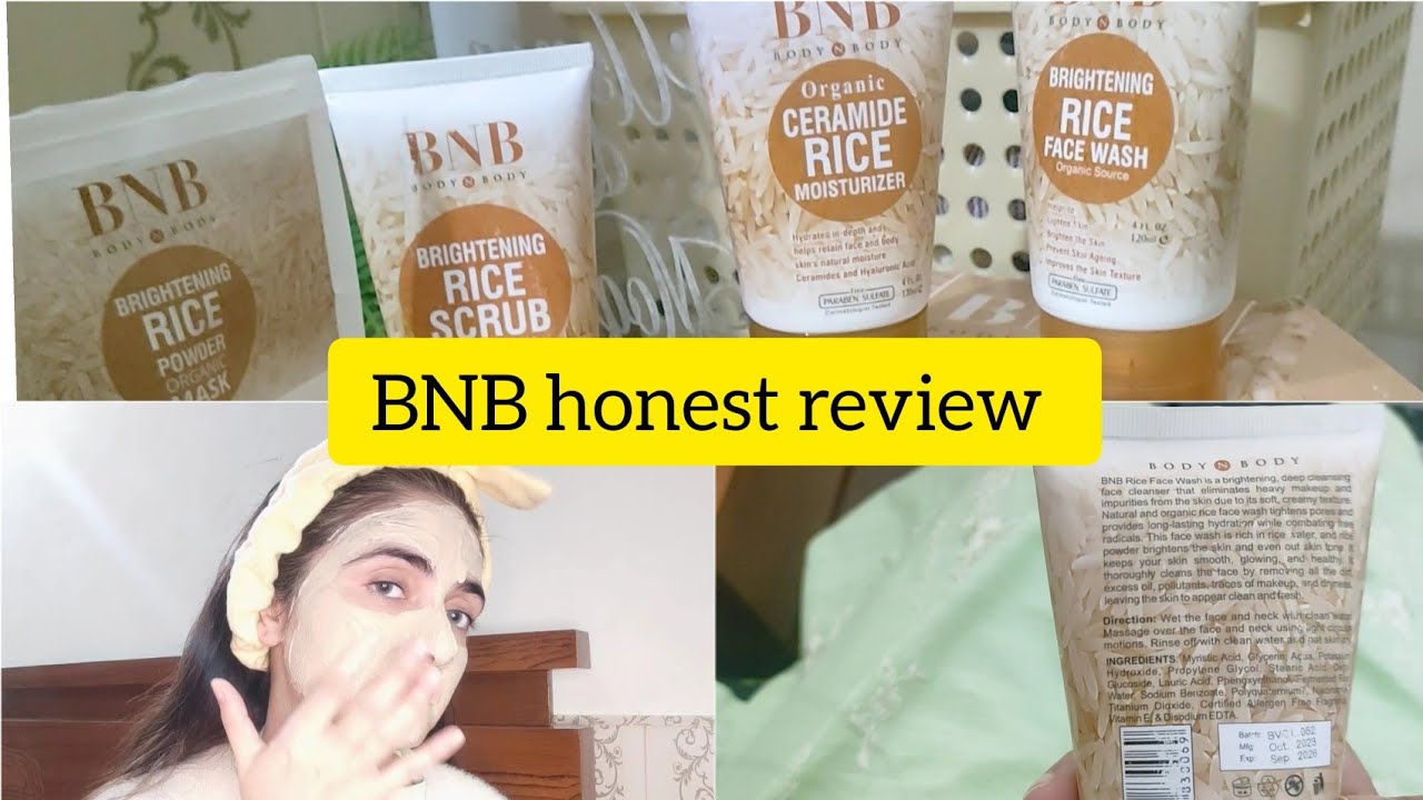 Review on trending BNB Skin care products|| Rice skin care products ...