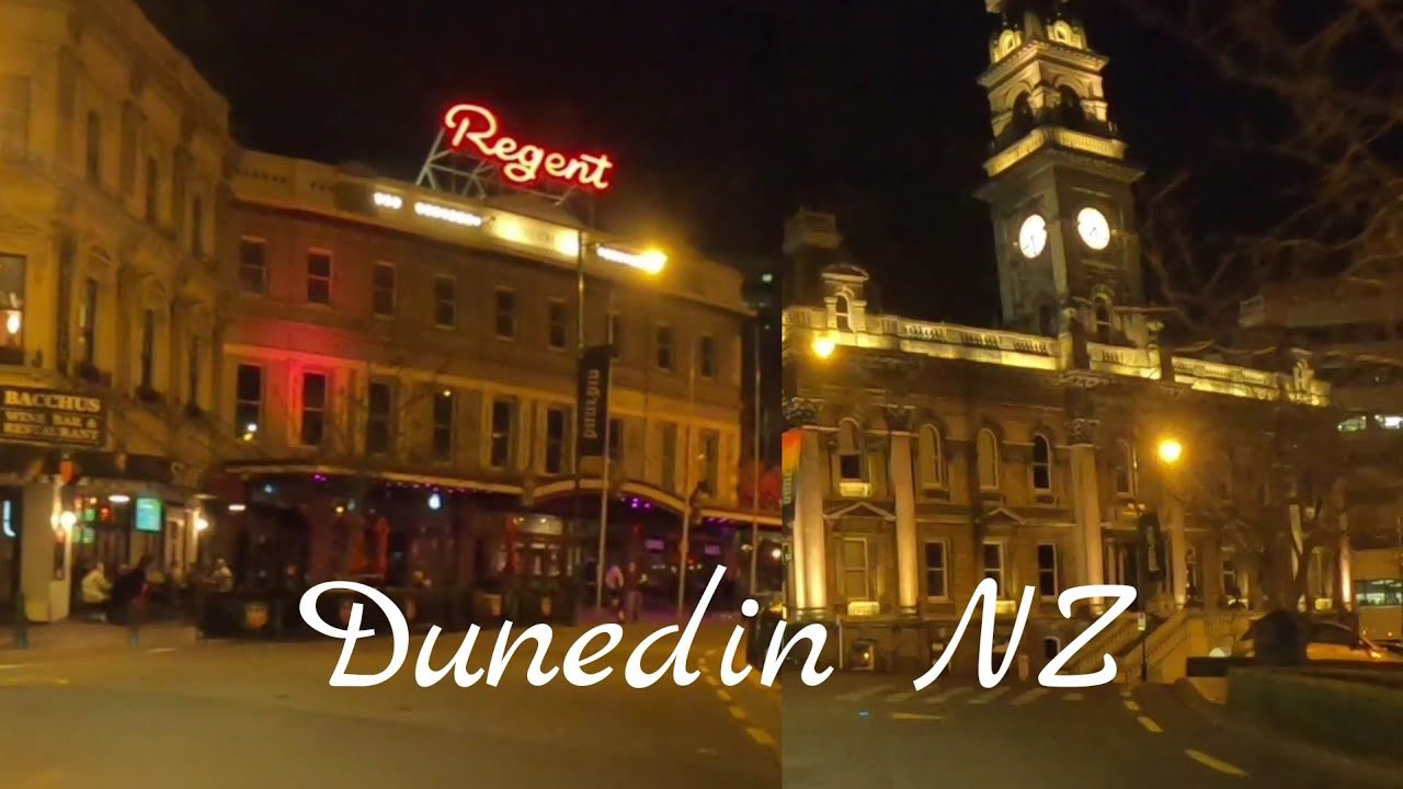 Night Ride Dunedin City Centre,New Zealand - YouTube