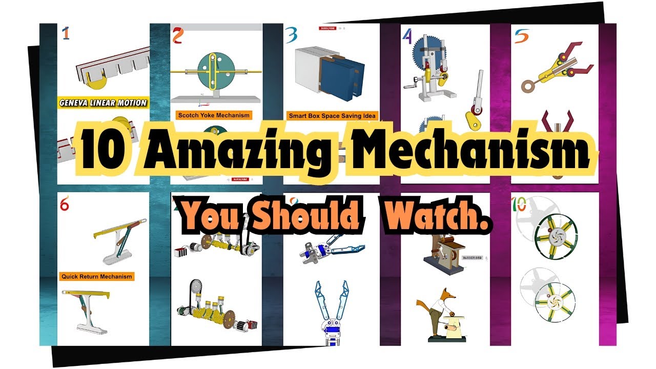 10 Satisfying Mechanical Animations - YouTube