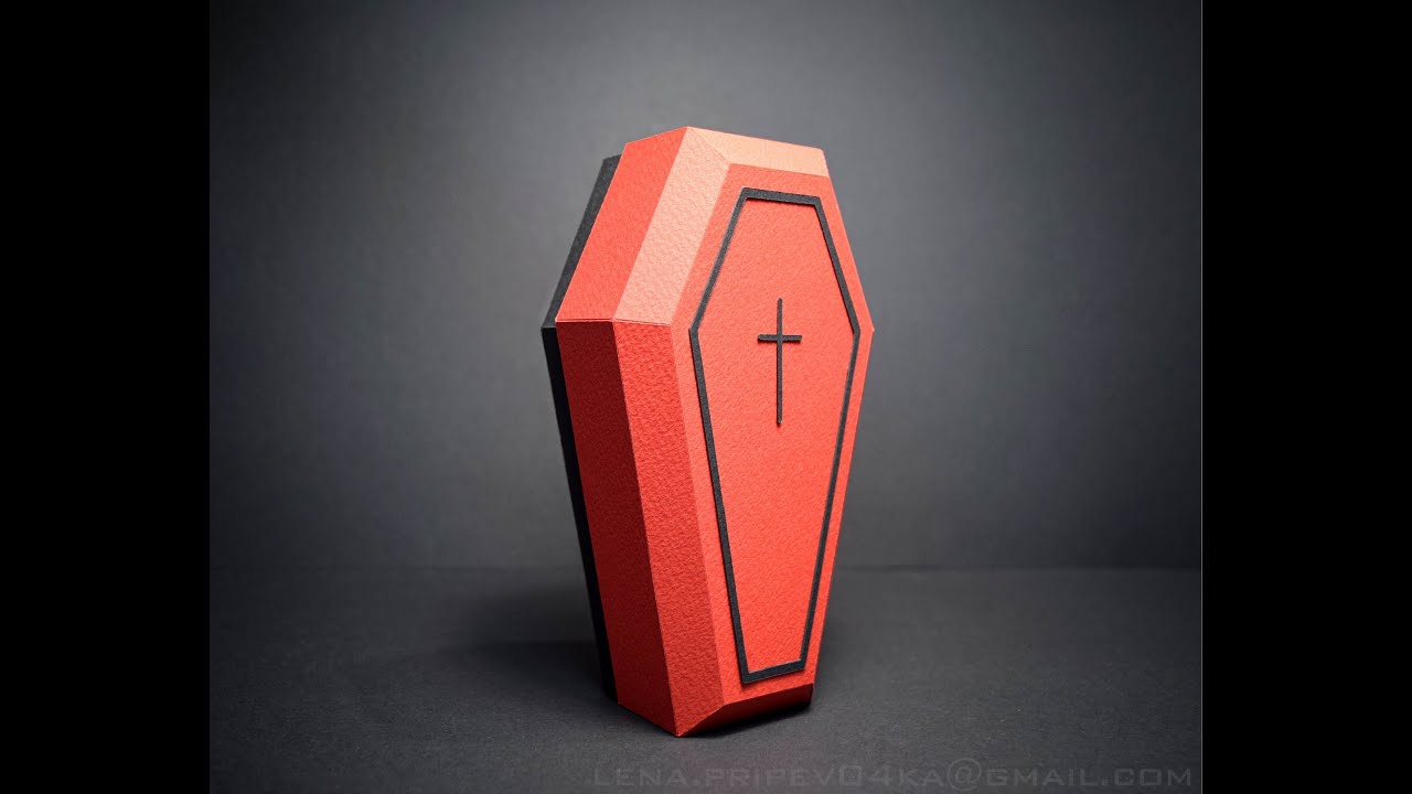 Coffin candy box for Halloween - YouTube