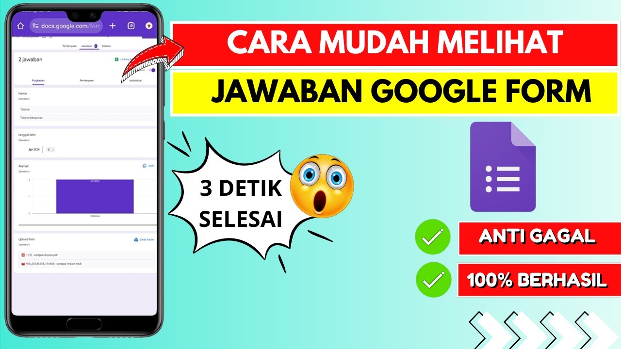 Cara Melihat Hasil Google Form di HP - YouTube