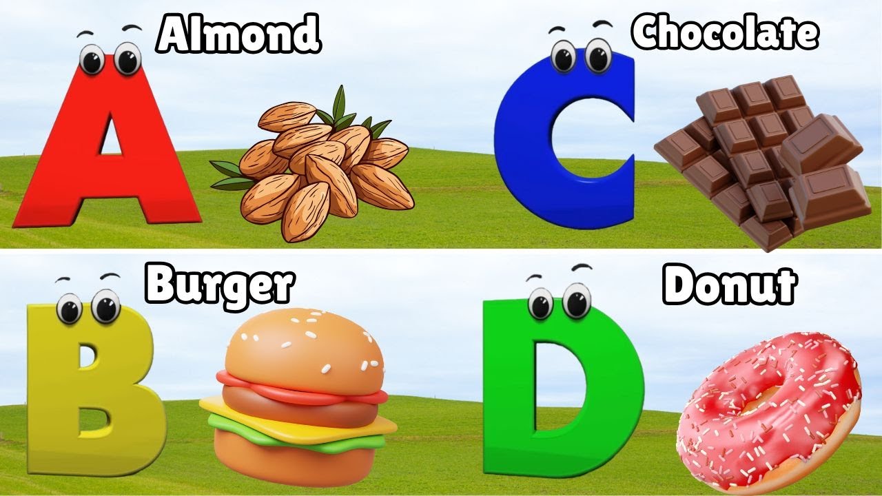 Food ABC Song for Toddler | Food Alphabet Song | Phonics for Kids ...