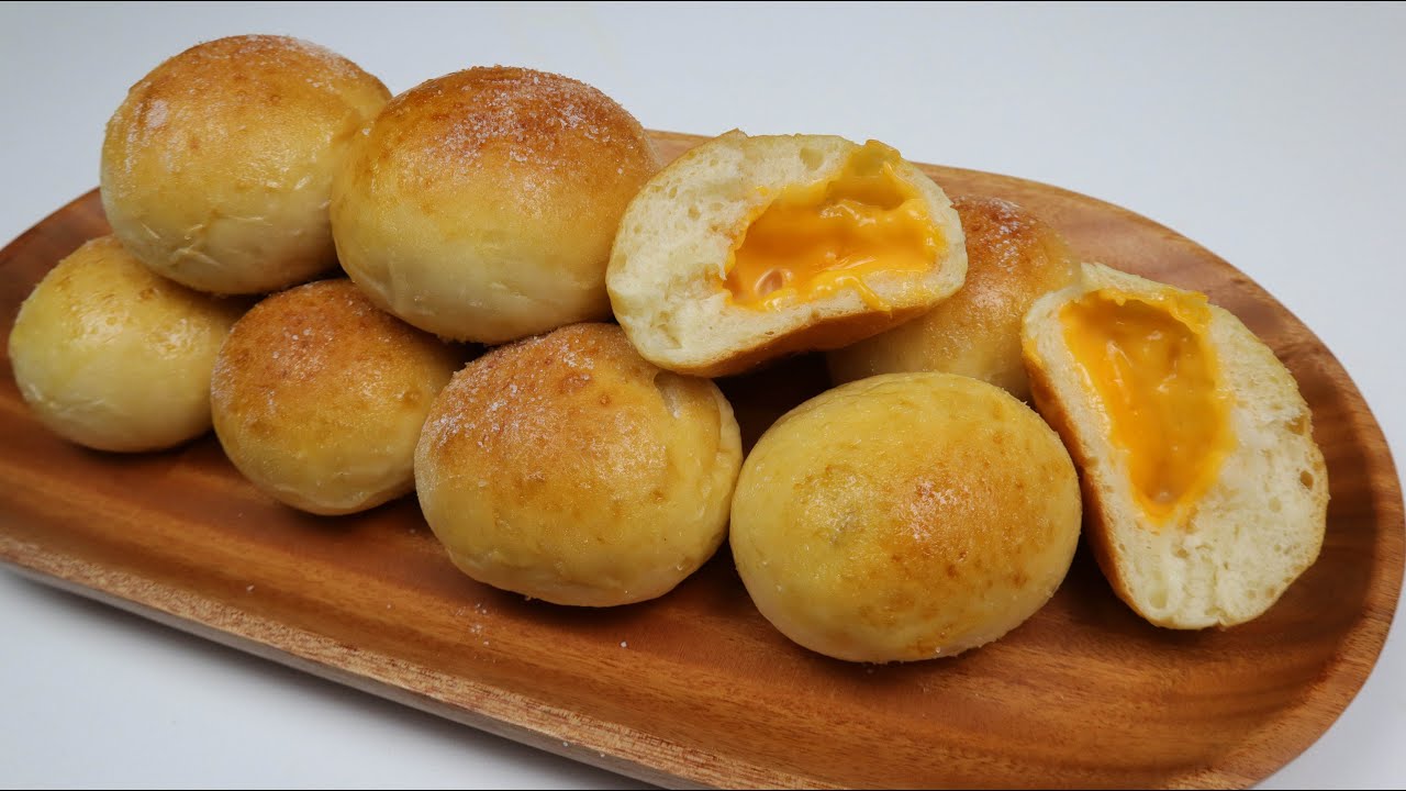 How to make soft sugar butter cheese bread :: Mini cheese bread ...