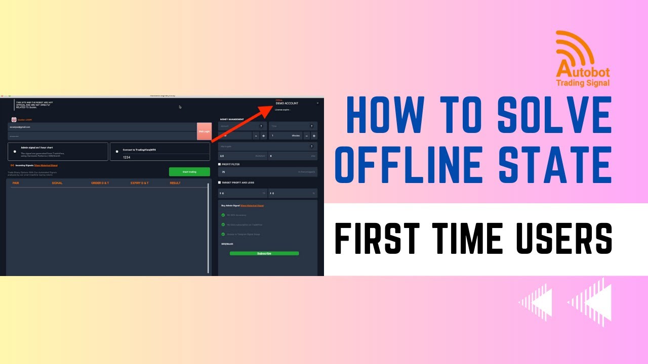 How to solve the problems on Offline State | Autobot Trading Signal ...