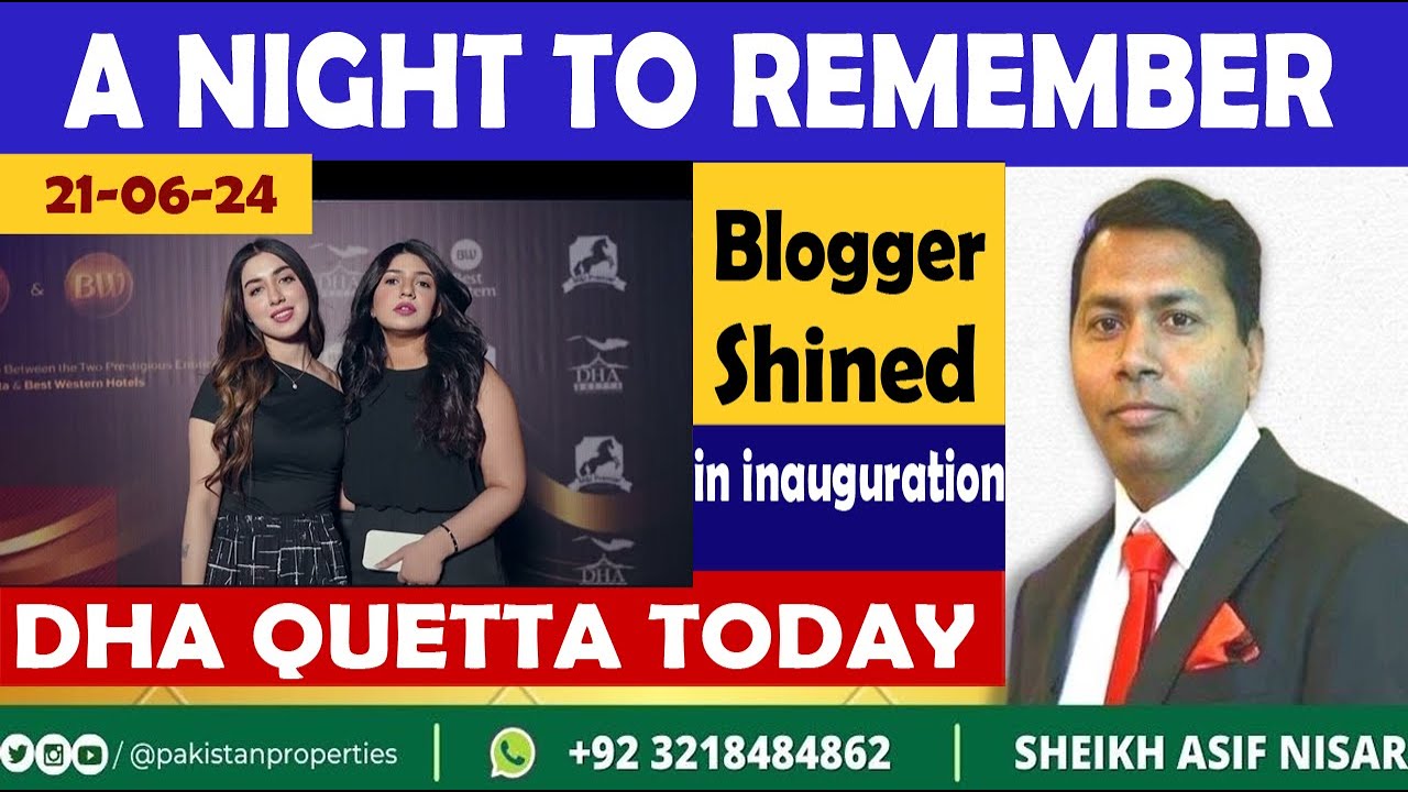 Blogger Shined in inauguration of Best western in DHA Quetta Hanna Mall ...
