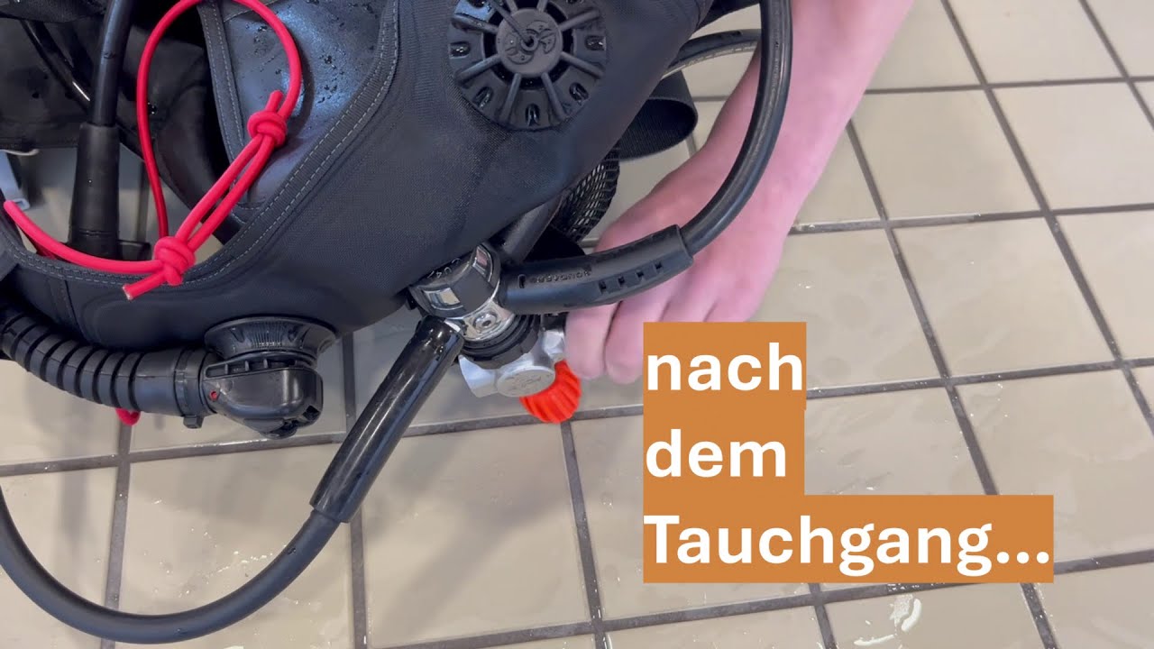 das MEER als Hobby: Taucherwissen, nach dem Tauchen Flasche leer - YouTube