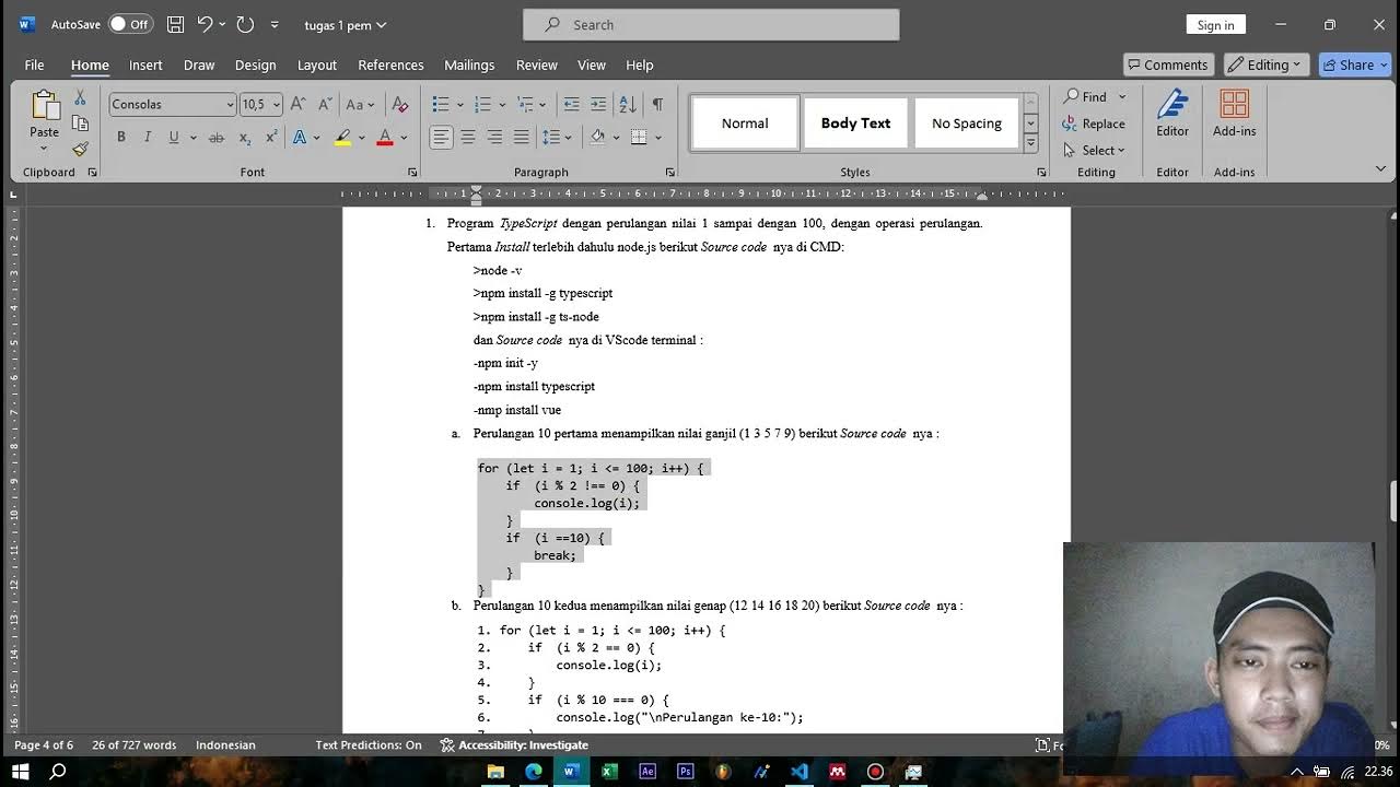 Tugas 1 Pemrograman Berbasis Piranti Bergerak/MSIM4401 - YouTube