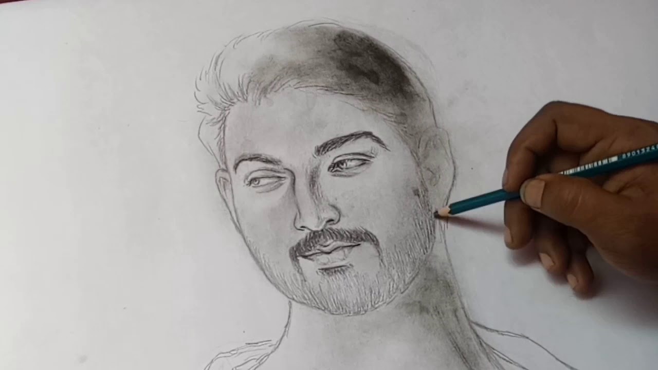 MEN Drawlng and shading by IOB Graphite Pencil - YouTube