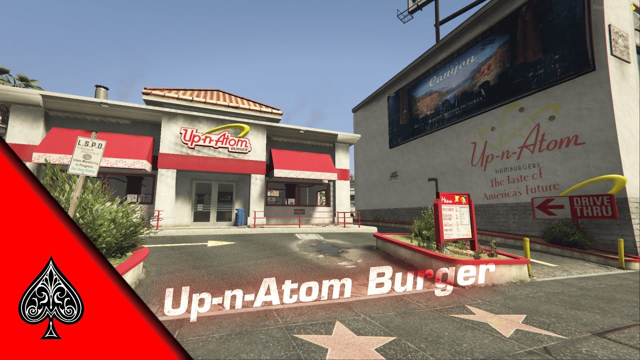 Ace Up-N-Atom Burger Fivem MLO - YouTube