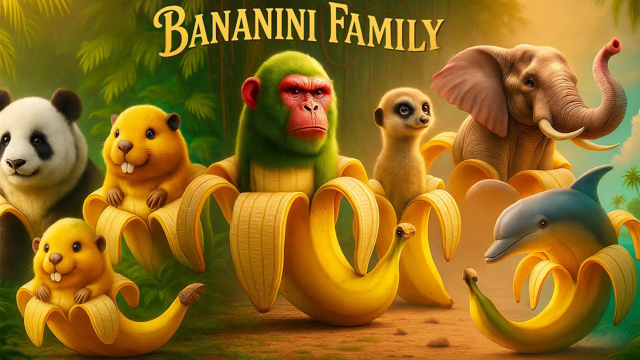 All Italian Animals Bananini Family - YouTube