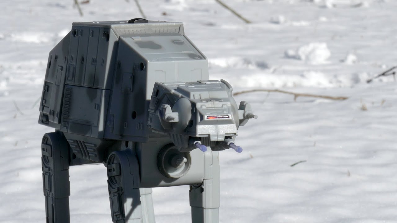 RC Star Wars AT-AT Walker Outside In The Snow - YouTube
