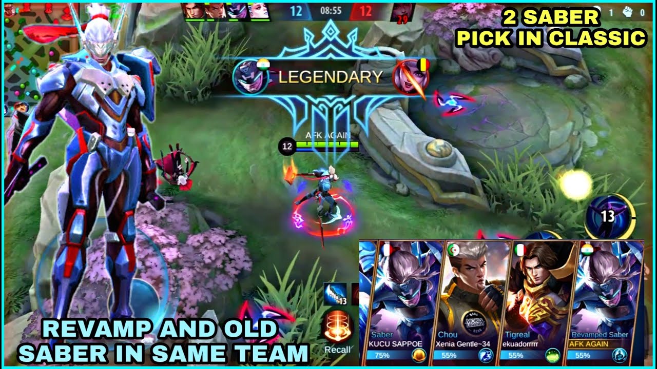 2 SABER IN SAME TEAM REVAMPED SABER GAMEPLAY | MLBB - YouTube