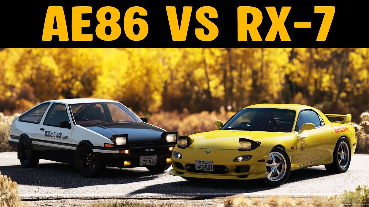 Gran Turismo 7 x Initial D | AE86 vs RX-7 - YouTube