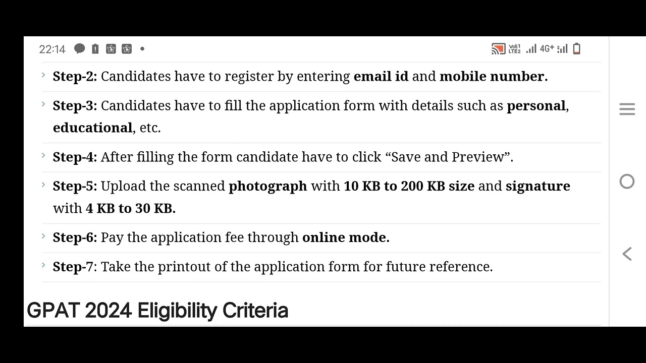 GPAT 2024 APPLICATION FORM Releasing Date?. BASIC details for applying ...
