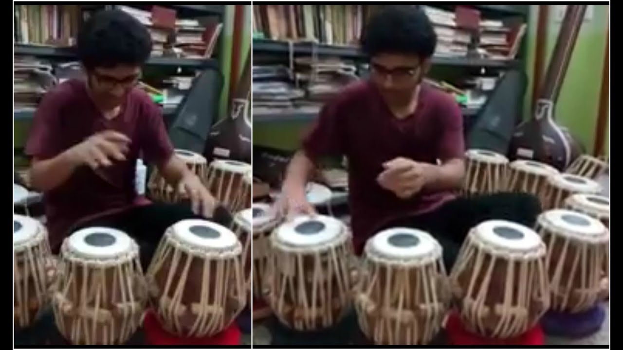 Indian student playing top quality traditional tabla instrument|indian ...