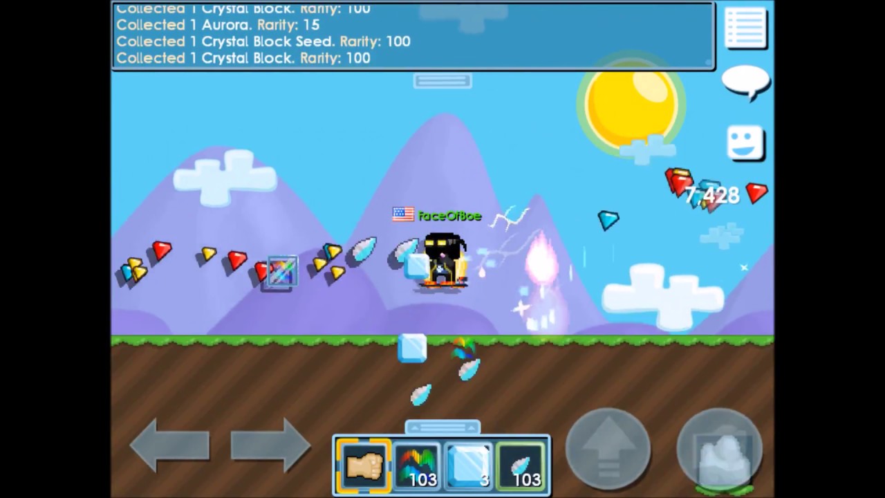 Growtopia: Breaking 400 Crystal Blocks! - YouTube