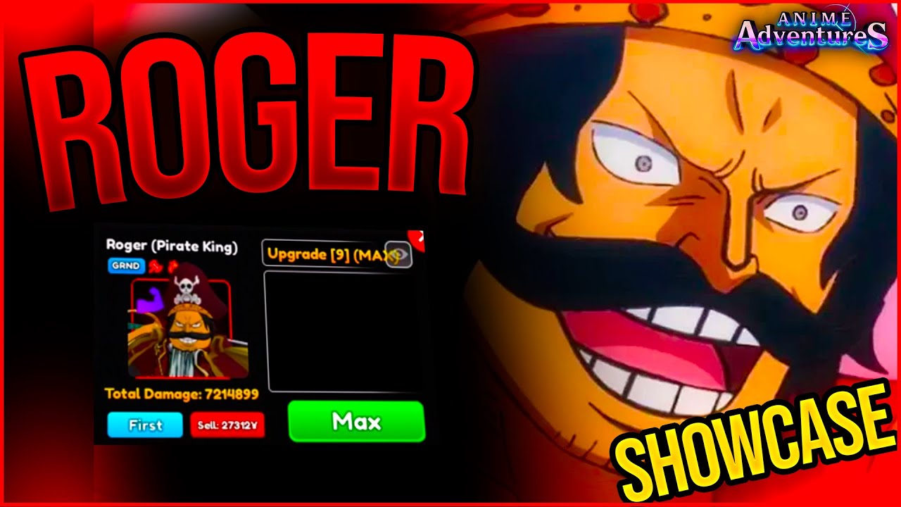 ROGER ES REAL XD - ANIME ADVENTURES SHOWCASE - ROBLOX - YouTube