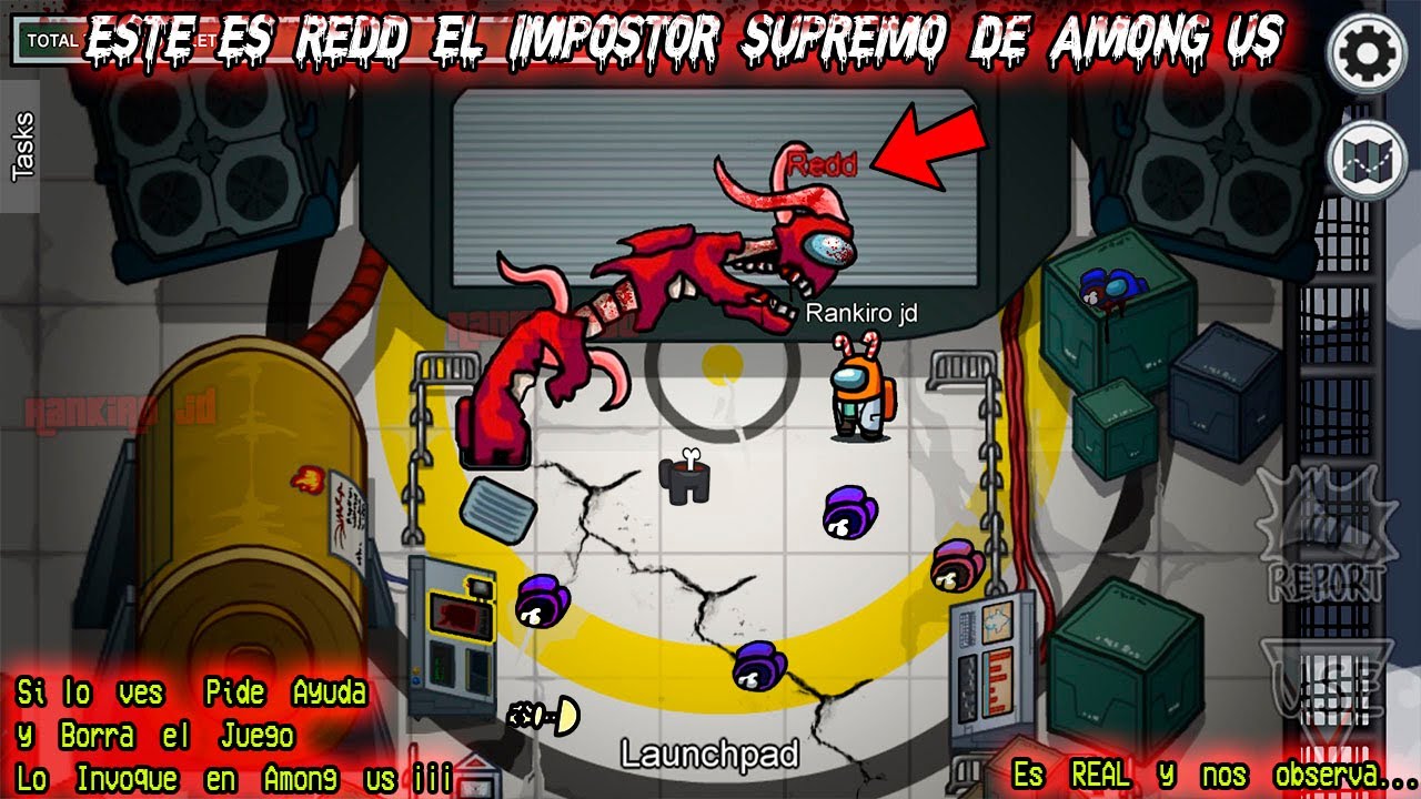 Este es Redd el Impostor Supremo de Among us si lo ves pide ayuda y ...