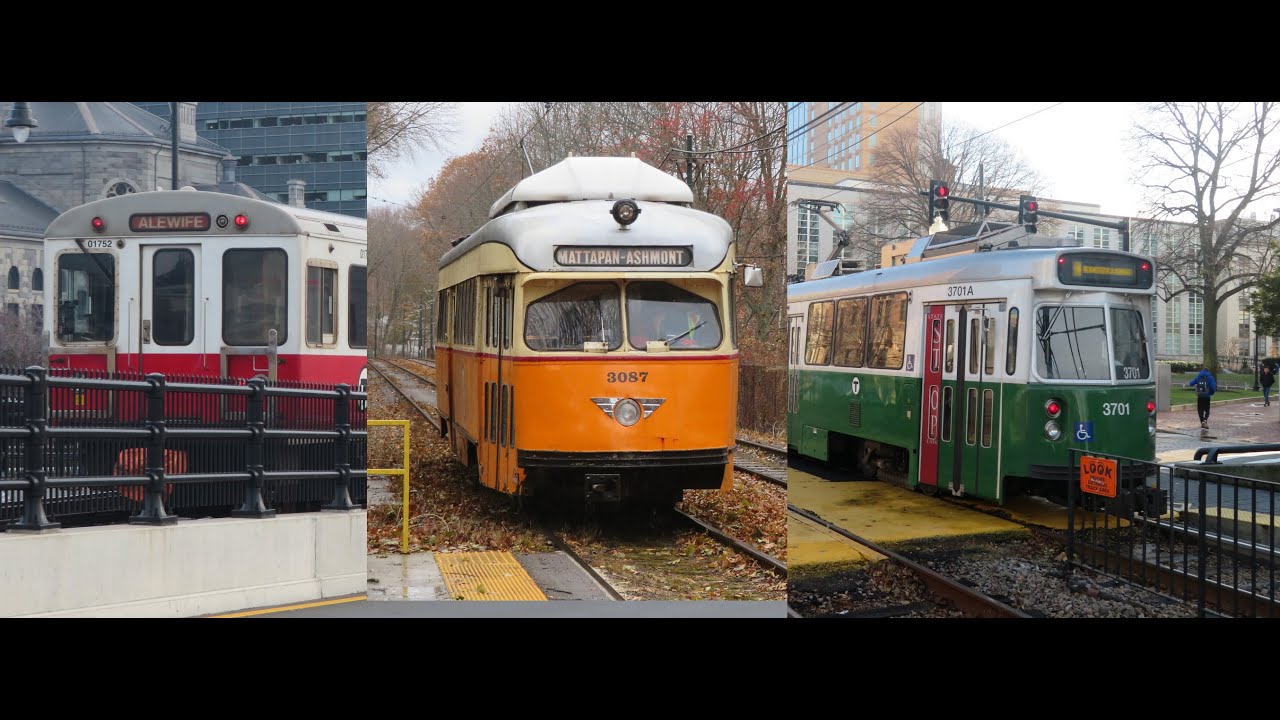 Boston T Light Rail & Subway - YouTube